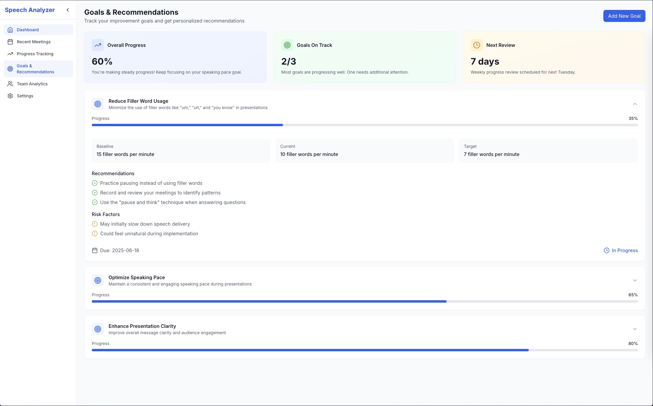 Speech Analyzer - Improve Your Speaking Skills